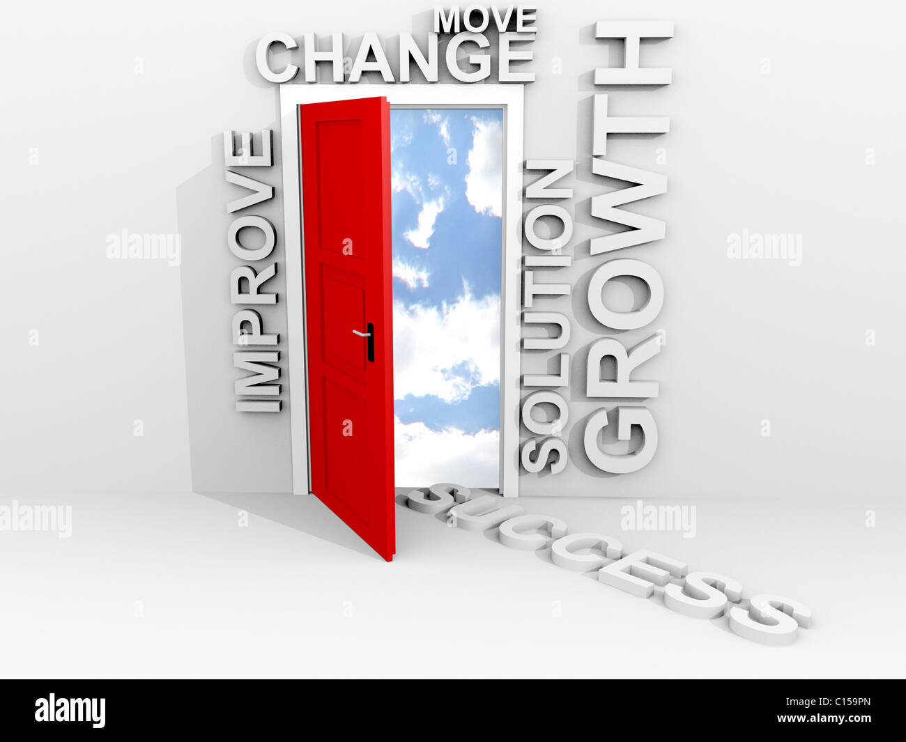 Open Door to make a change Stock Photo - Alamy