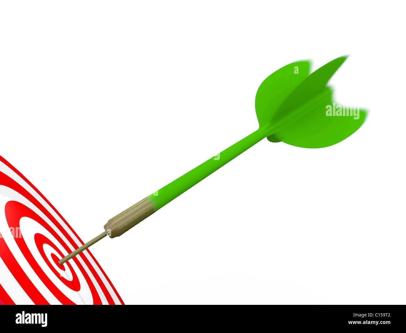 Green Arrow in motion Stock Photo - Alamy