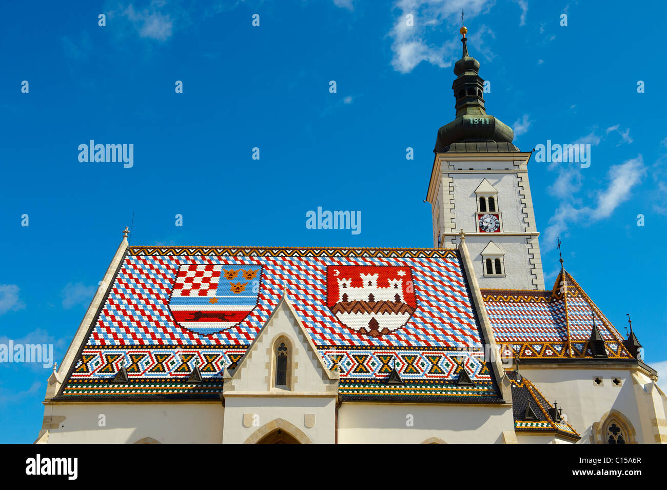 Late Gothic church of St. Mark's Church (Crkva sv. Marka) , Zagreb ...