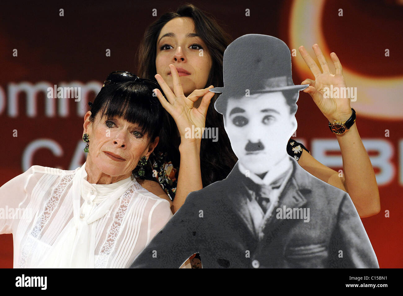 Geraldine Chaplin, Oona Chaplin Photocall for the German TV show ...