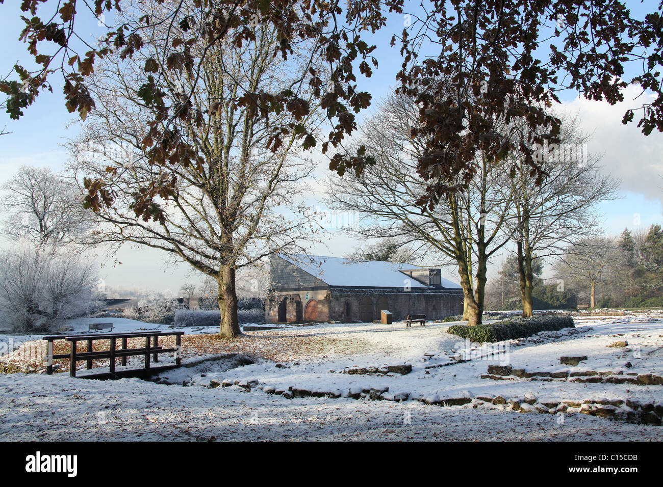 Norton Priory Museum & Gardens. Picturesque winter view of Norton ...