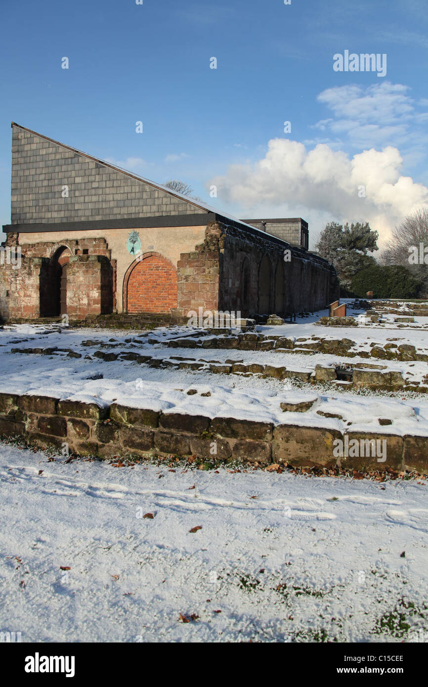 Norton Priory Museum & Gardens. Picturesque winter view of Norton ...