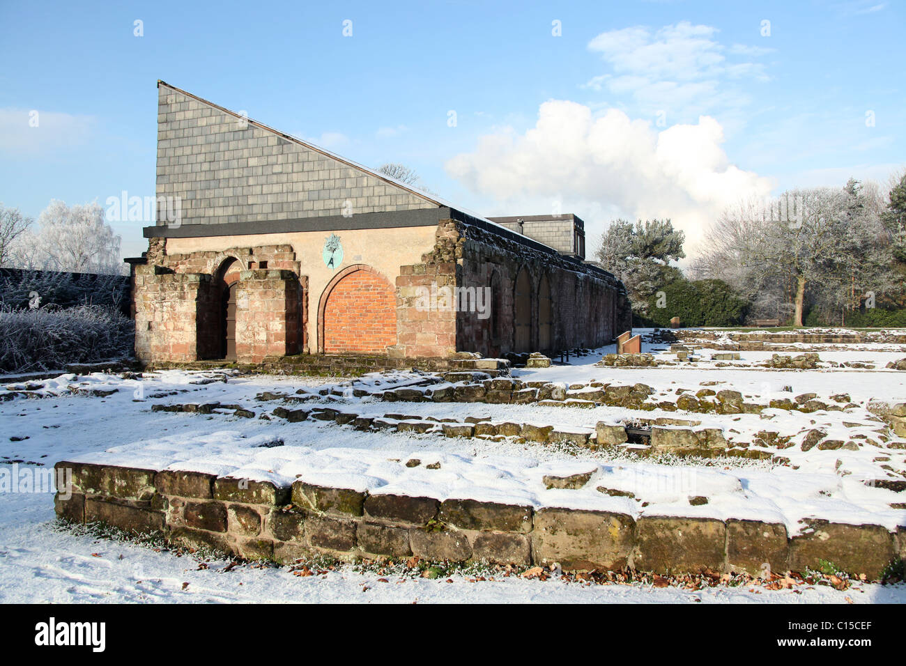 Norton Priory Museum & Gardens. Picturesque winter view of Norton ...