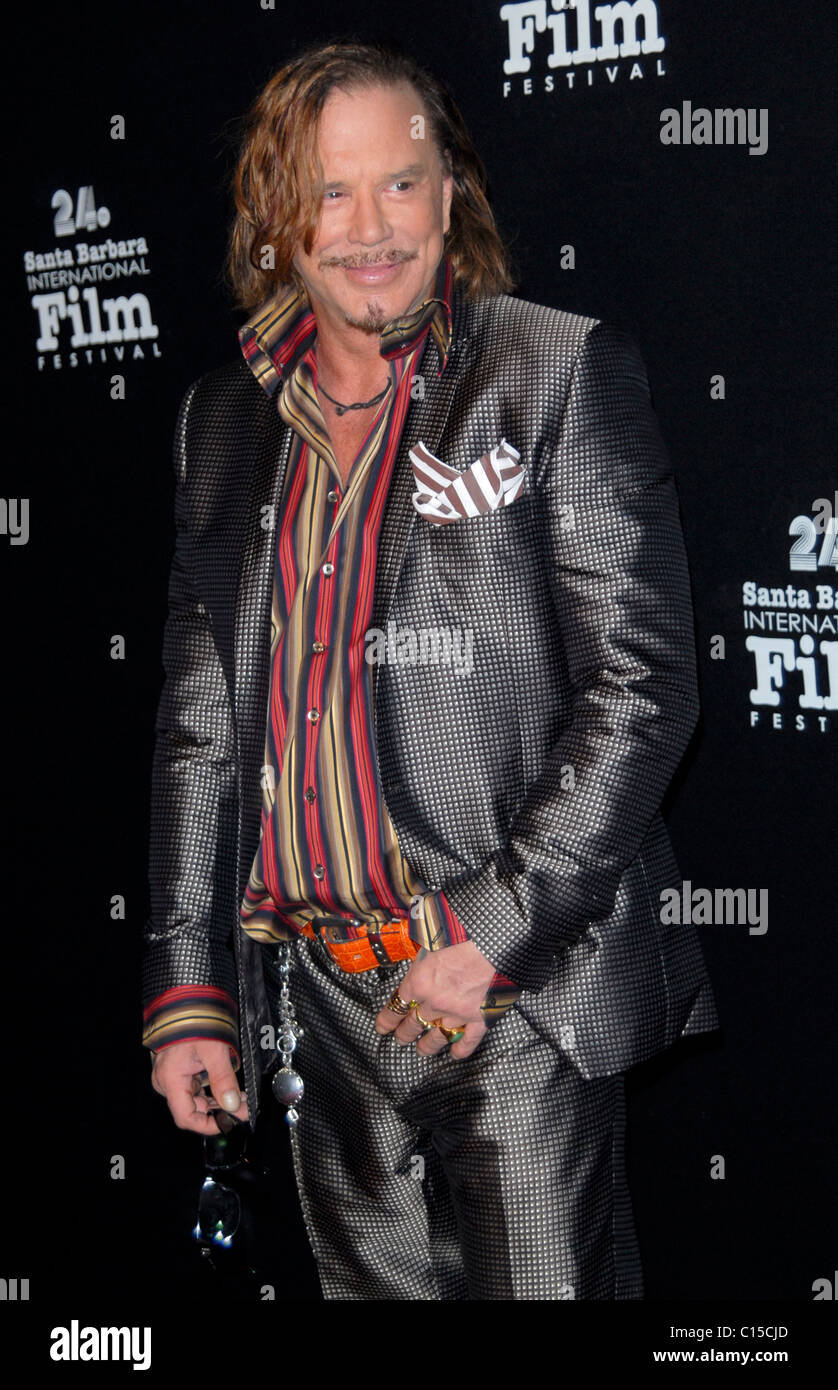Mickey Rourke The 24th Santa Barbara International Film Festival ...