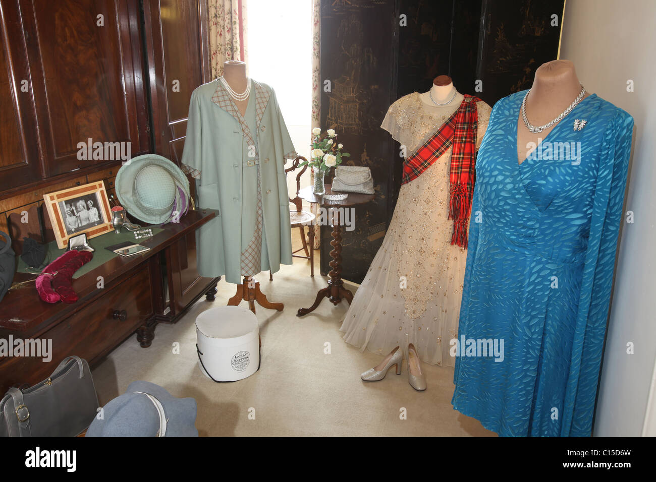 Village of Mey, Scotland. The Queen Mothers outfits and dressing room ...
