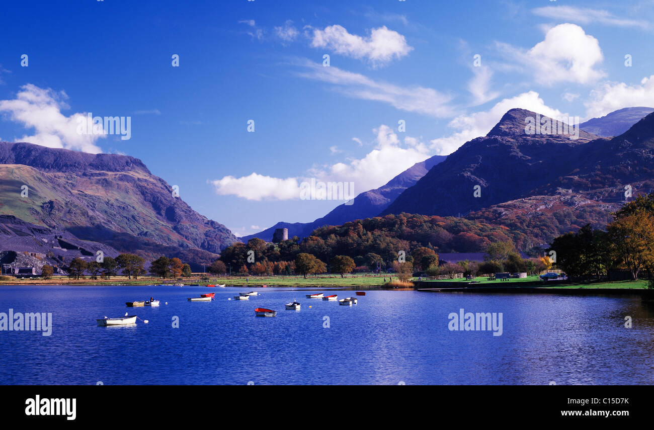 Llyn Padarn, Snowdonia, at Llanberis, North Wales, UK Stock Photo - Alamy
