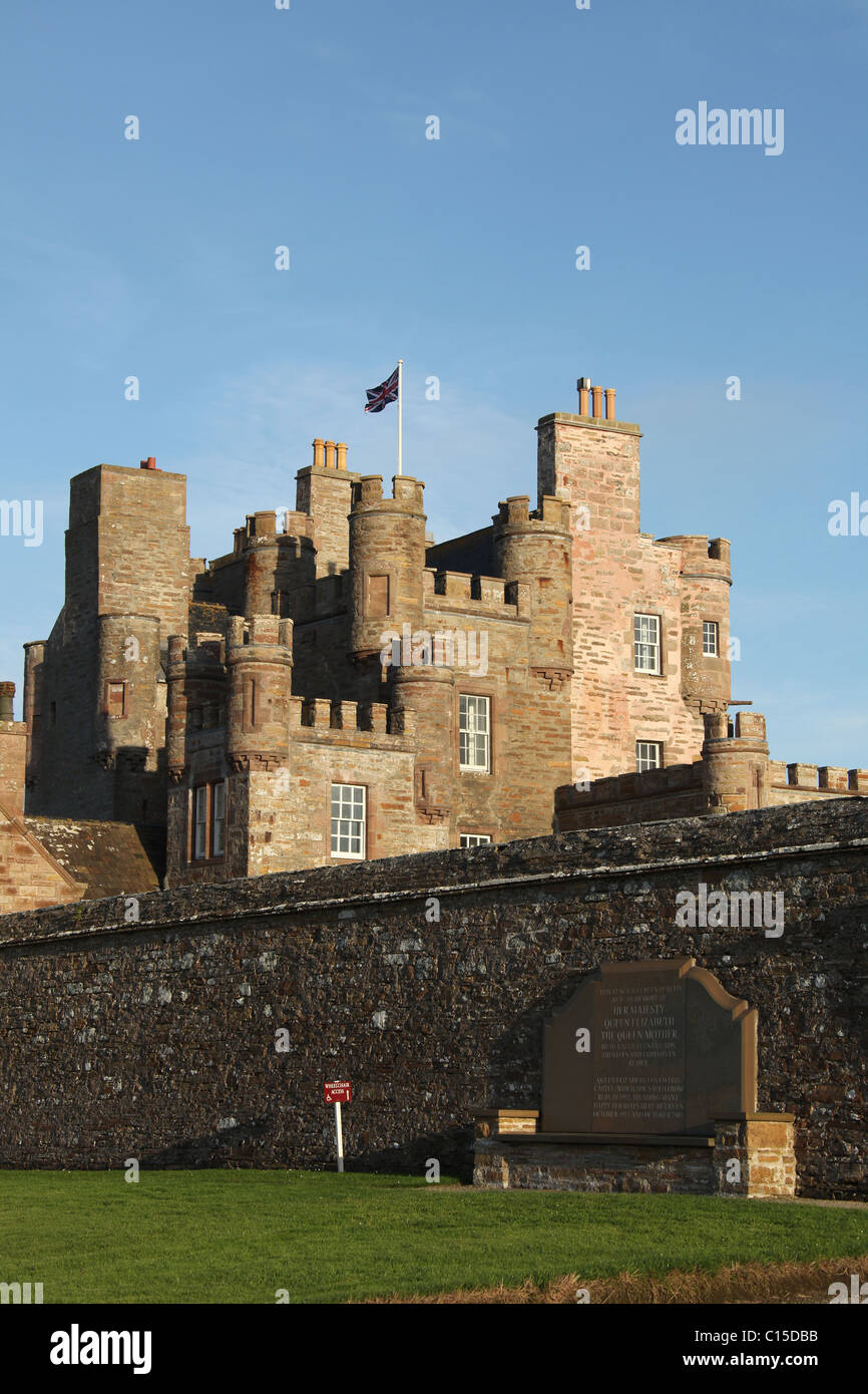 Village of Mey, Scotland. Castle of Mey west façade Stock Photo - Alamy