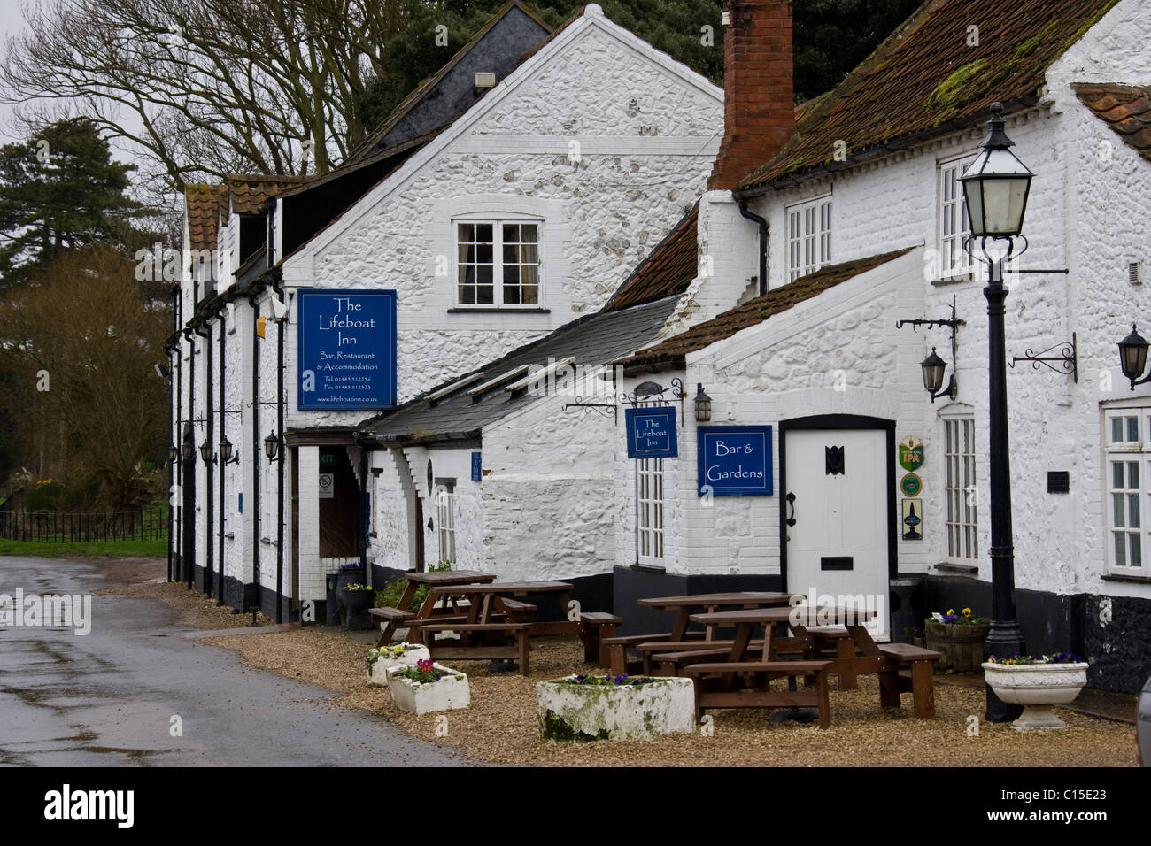 The Lifeboat Inn at Thornham,North,Norfolk,England Stock Photo - Alamy