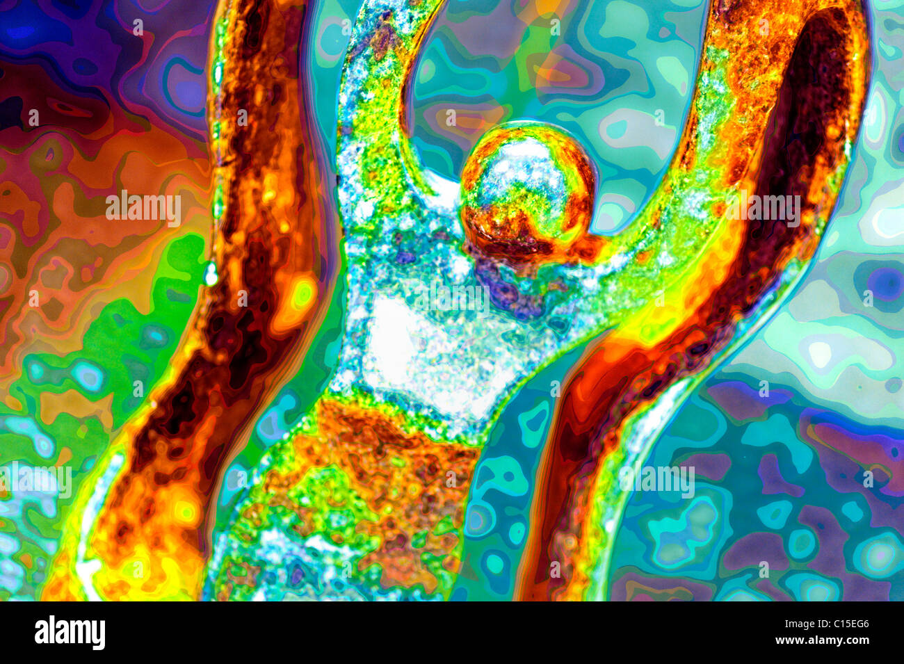 human shape reaching out digitally enhanced abstract Stock Photo - Alamy