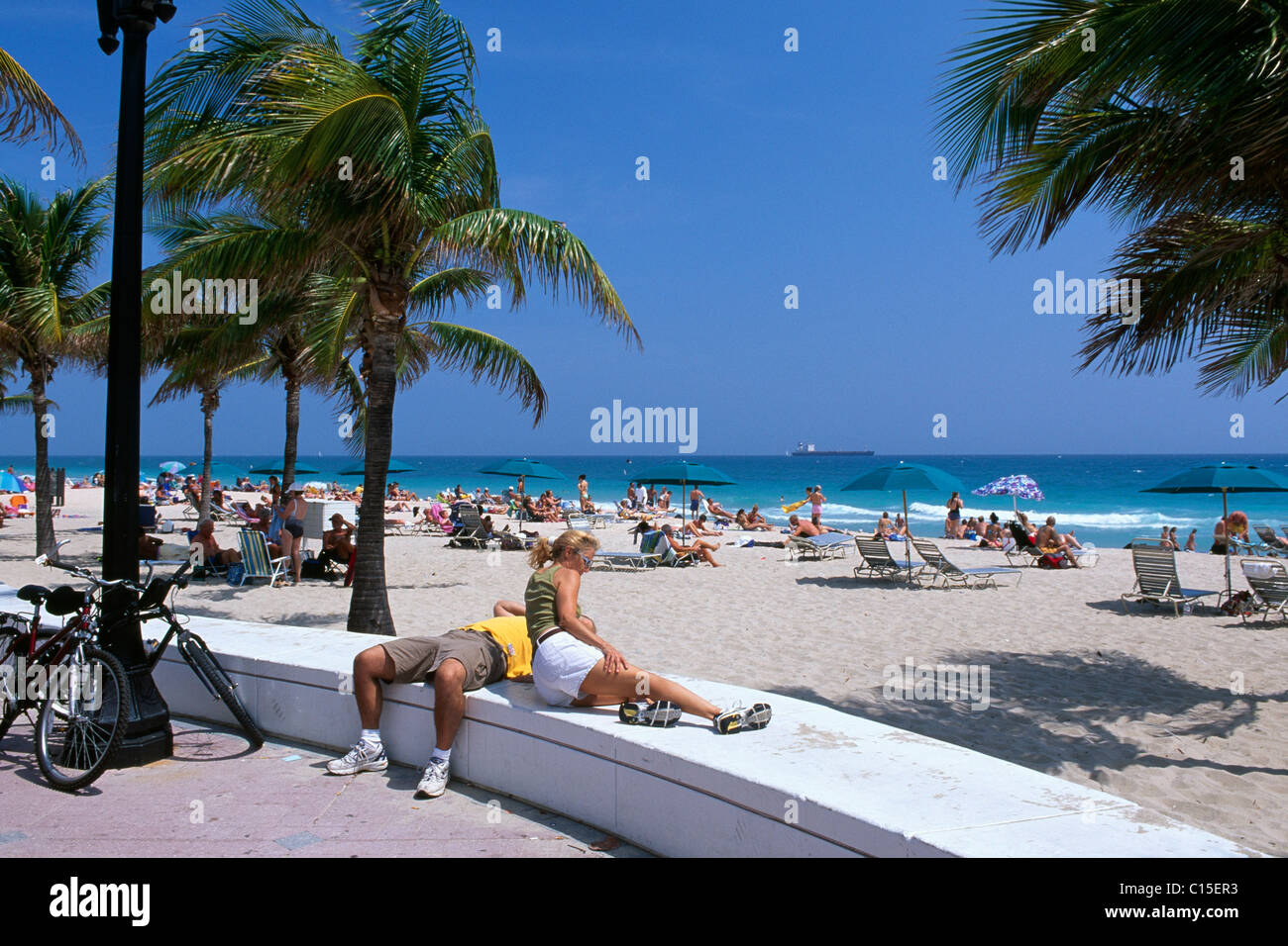 Beach, Fort Lauderdale, Florida, USA Stock Photo - Alamy