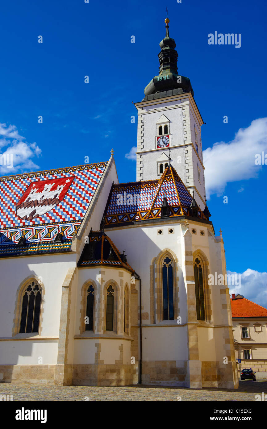 Late Gothic church of St. Mark's Church (Crkva sv. Marka) , Zagreb ...