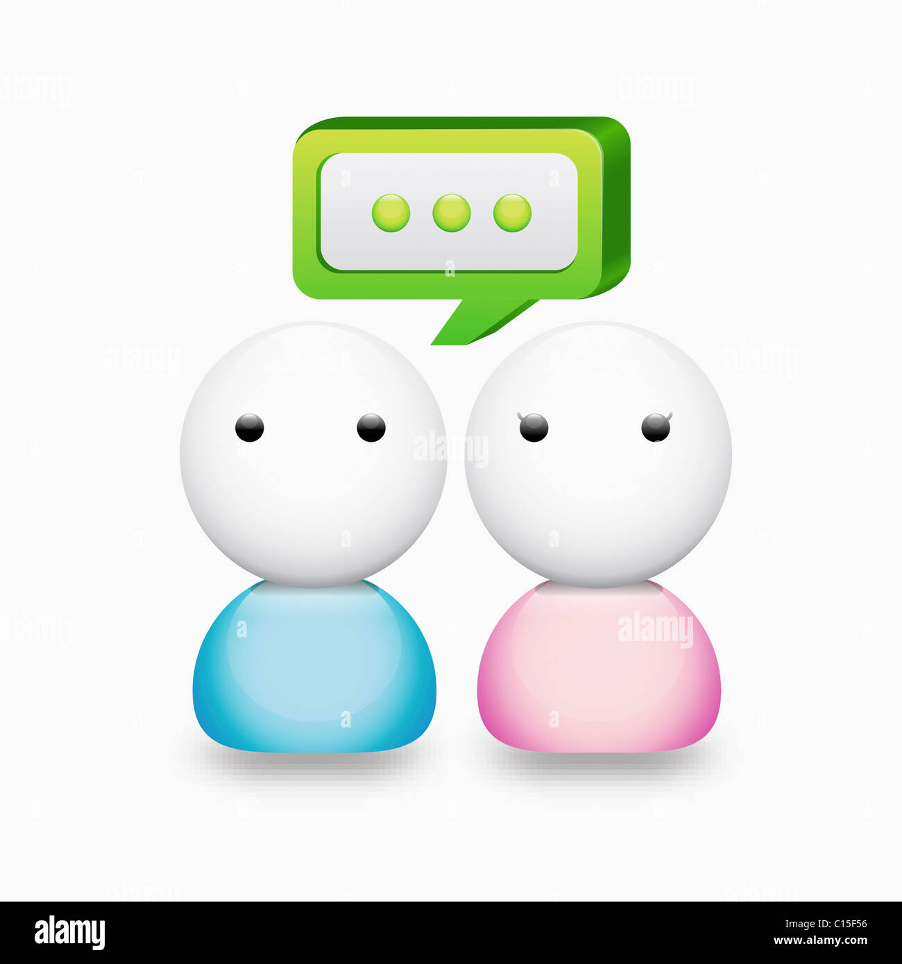 A speech bubble Stock Photo - Alamy