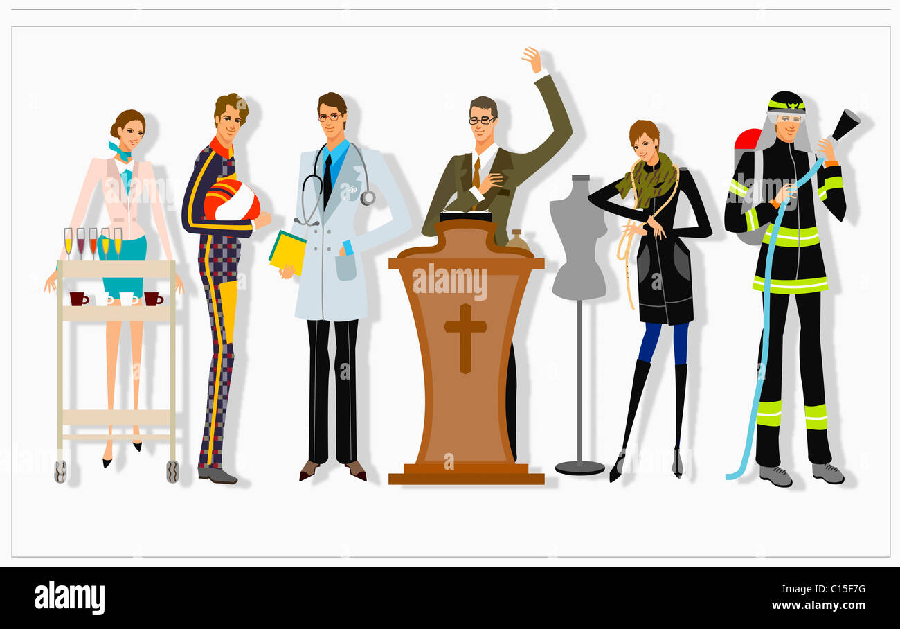 various types of career Stock Photo - Alamy
