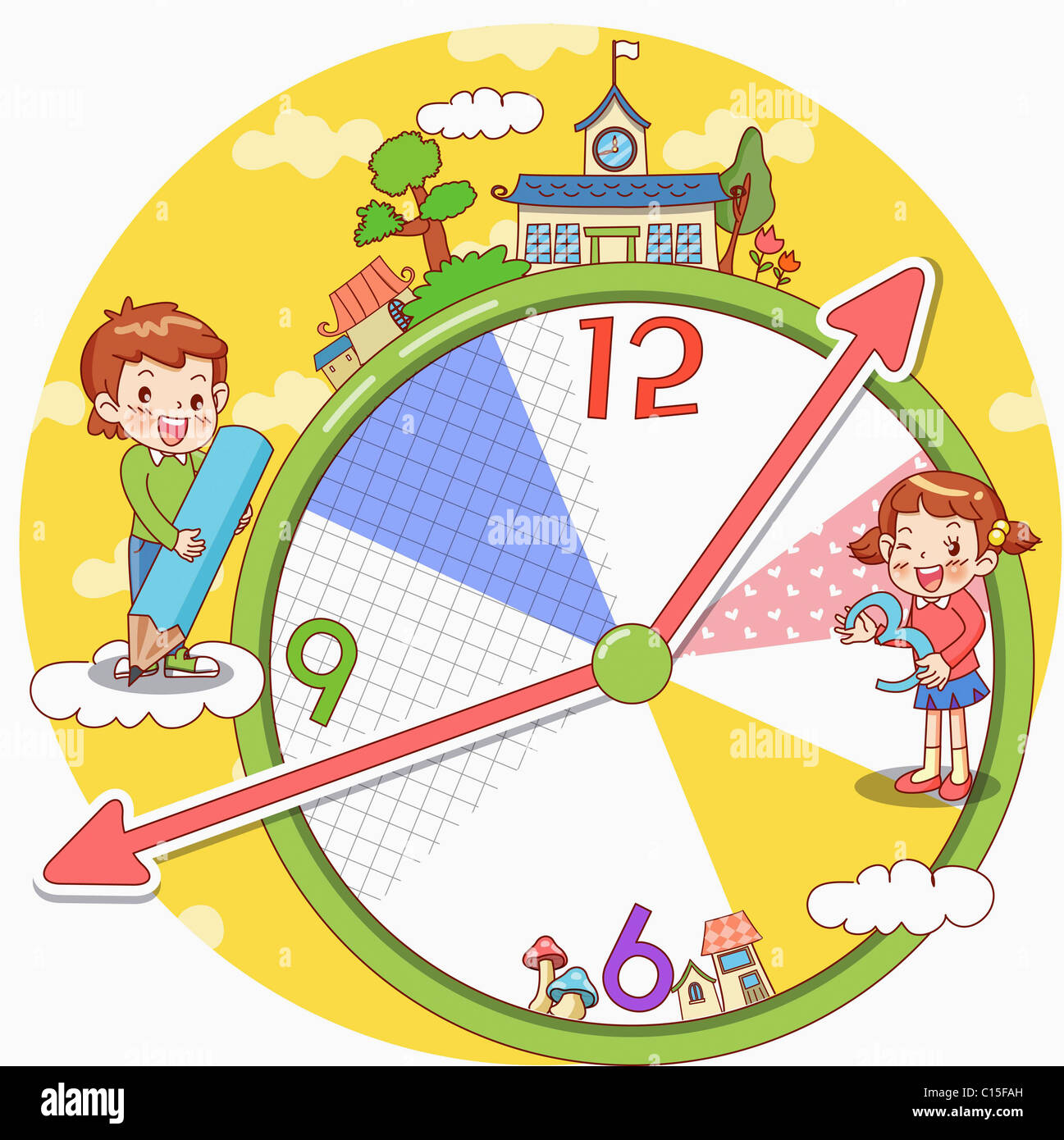 school children's life plan Stock Photo - Alamy