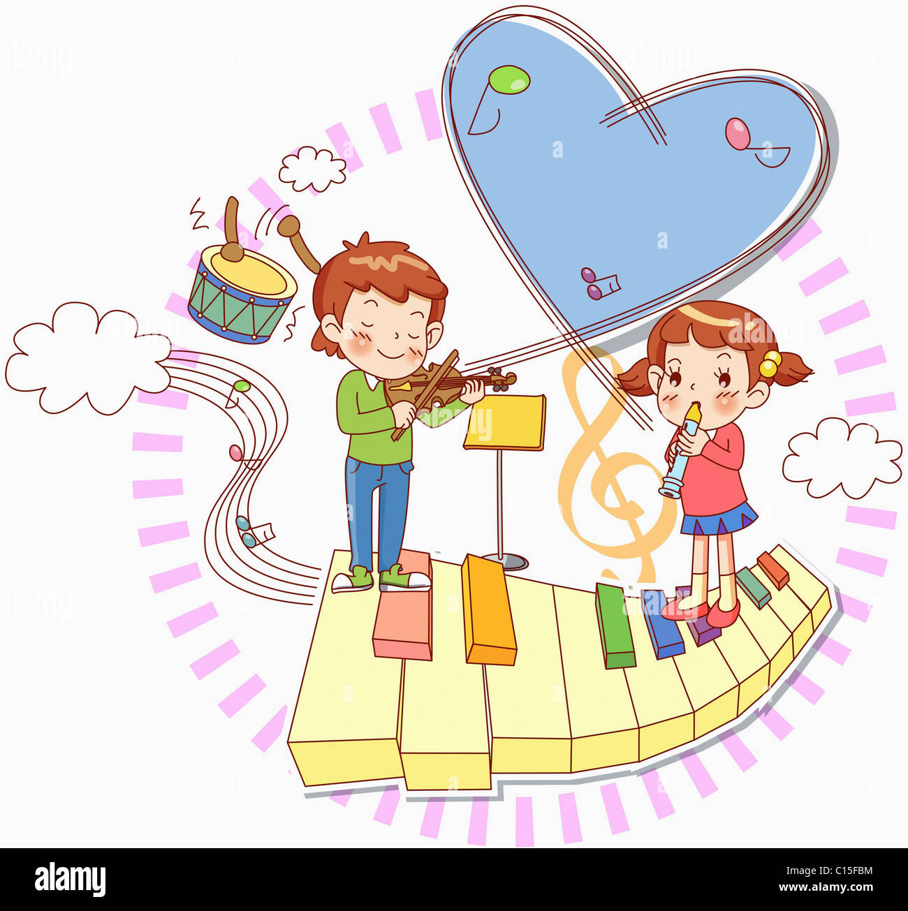 children's music class Stock Photo - Alamy