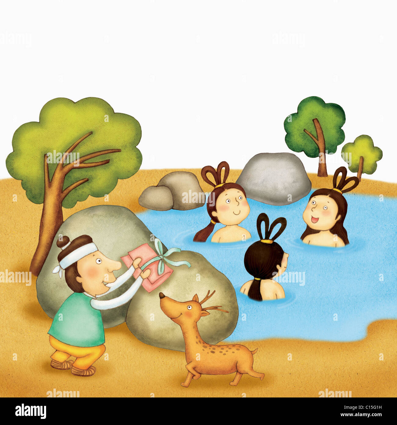 illustration of traditional fairy tales Stock Photo - Alamy