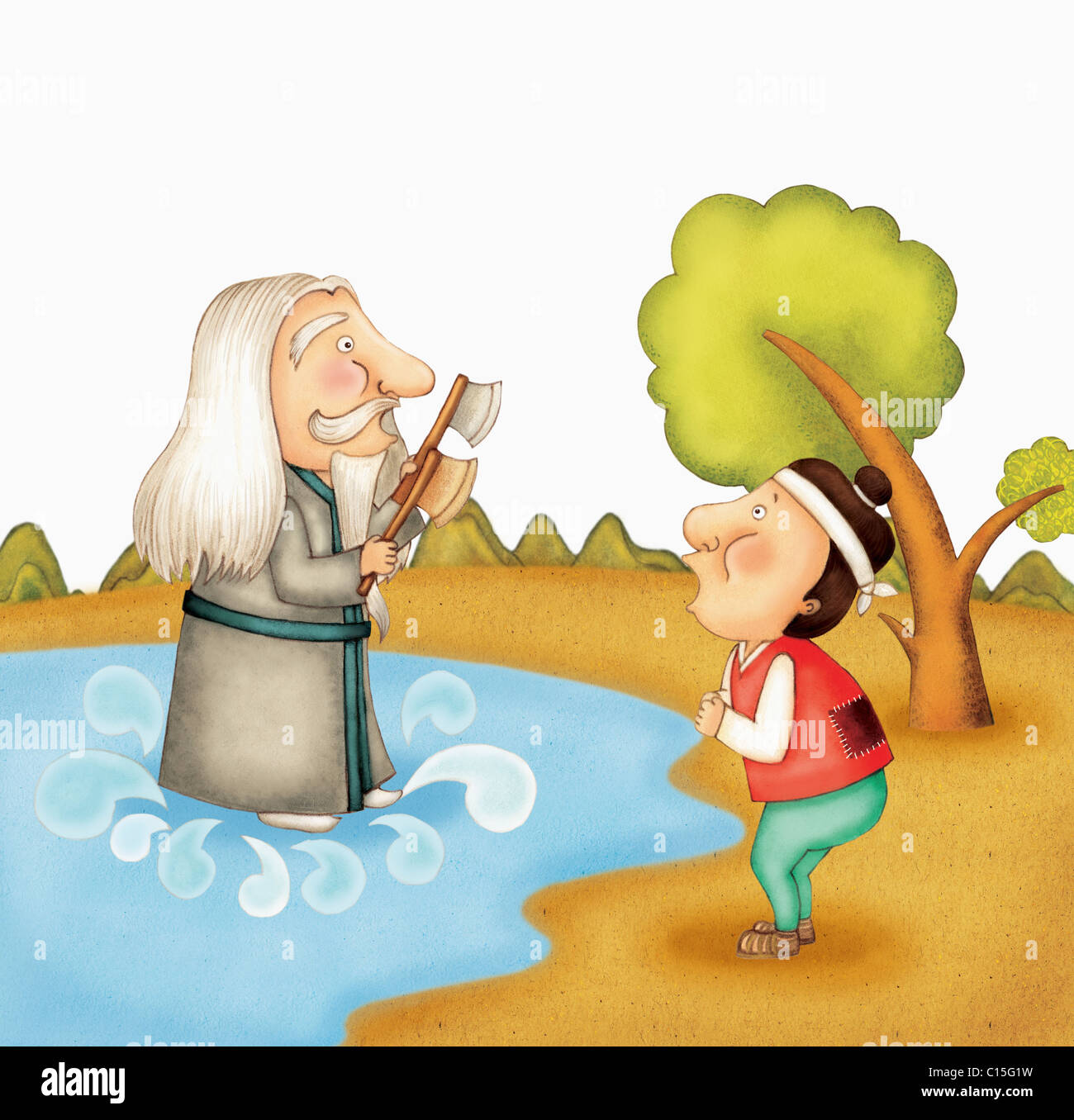 illustration of traditional fairy tales Stock Photo - Alamy