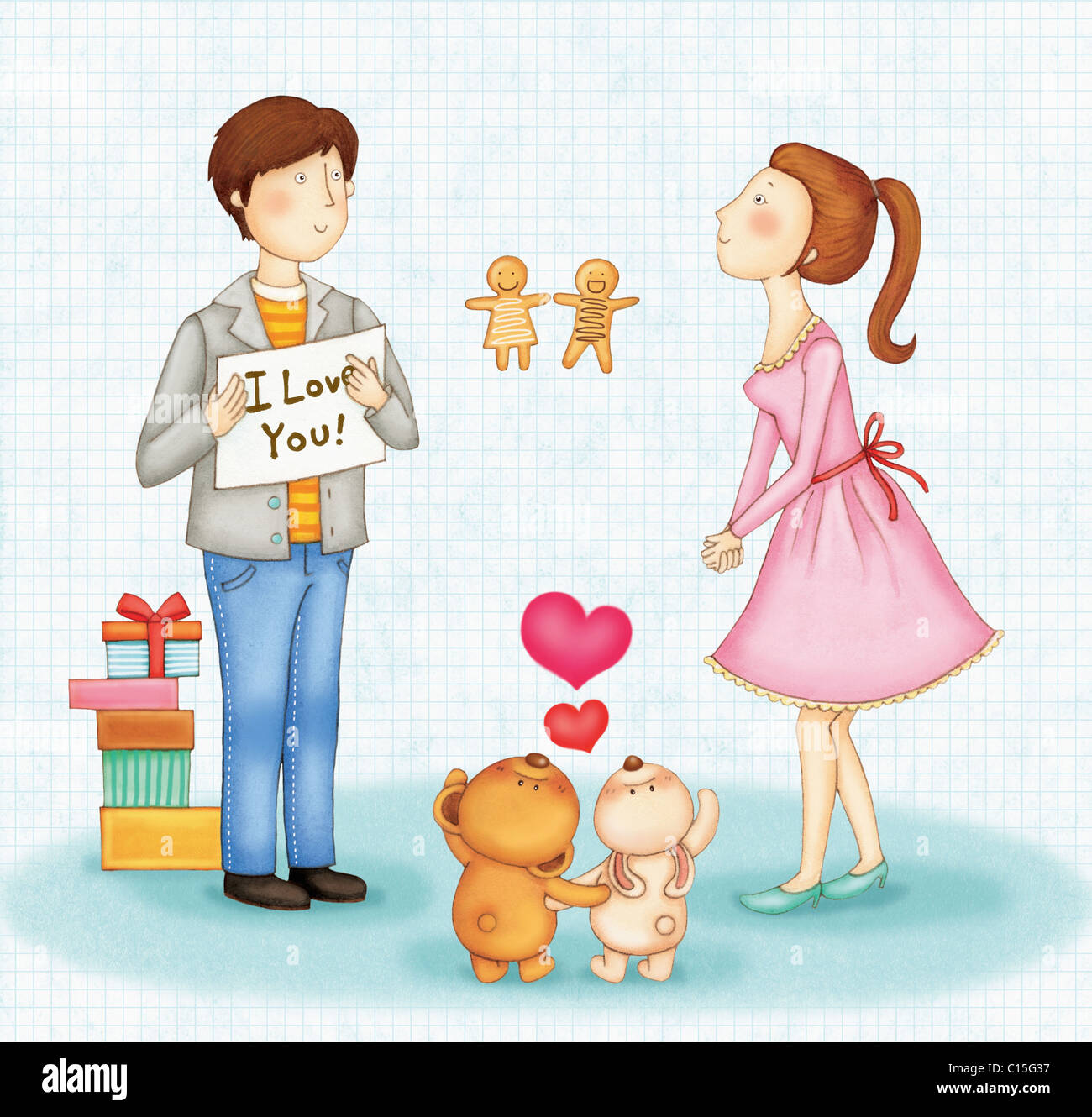 guy declared his love Stock Photo - Alamy