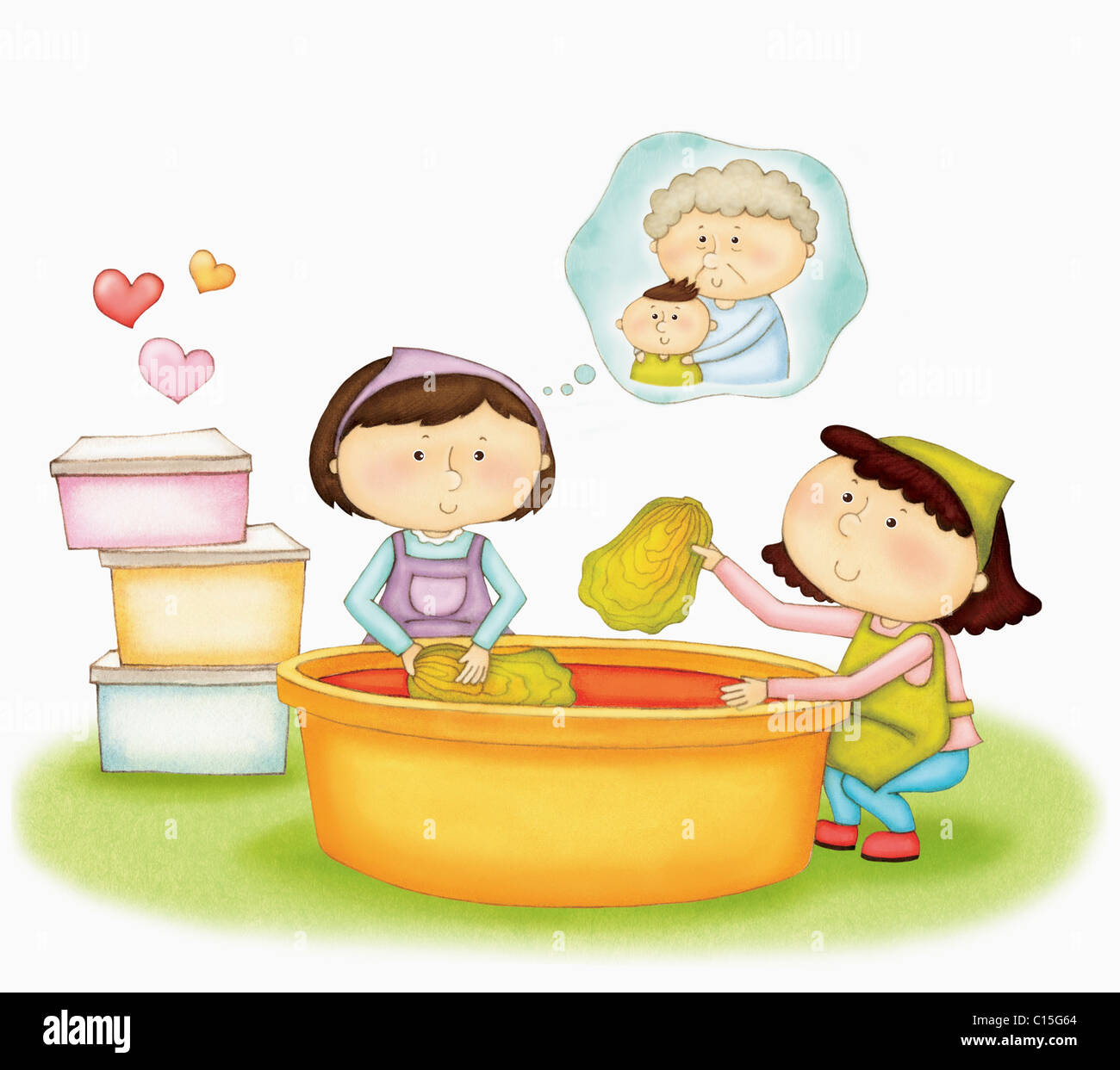 volunteer work and welfare system Stock Photo - Alamy