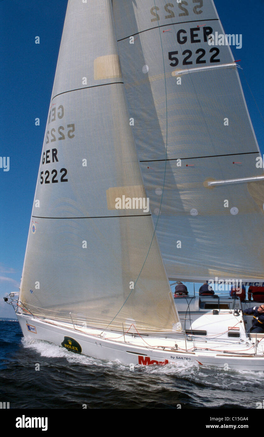 Sailing boat, Kieler Woche, Kiel Week sailing event, Kiel, Schleswig ...