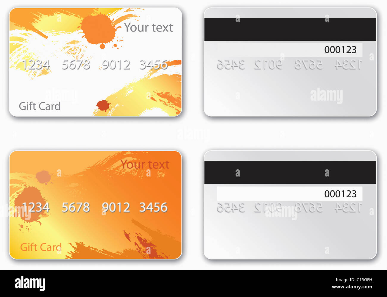 various types of credit card design Stock Photo - Alamy