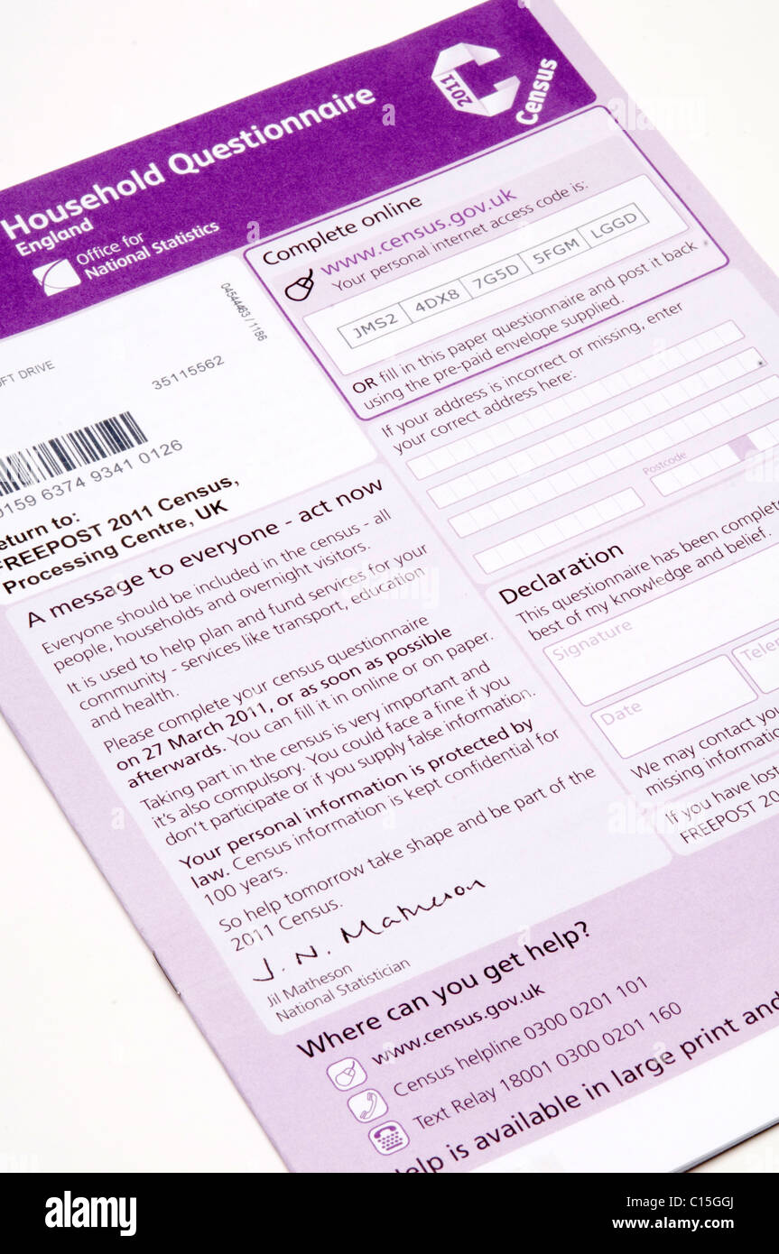 census national office for statistics form forms filling in pen details ...
