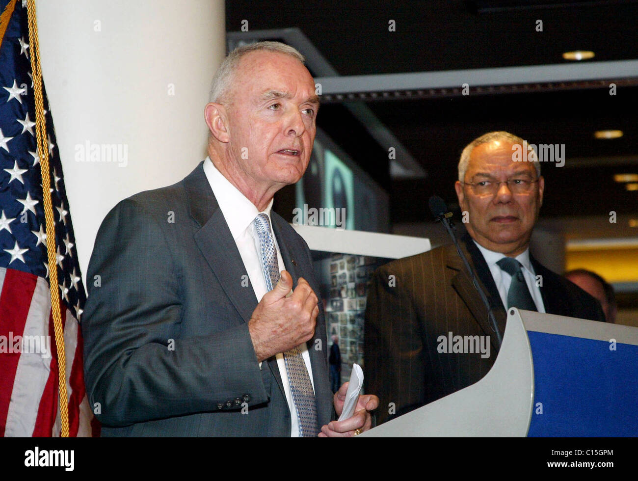 Retired General Barry McCaffrey and Colin Powell Tom Selleck is ...