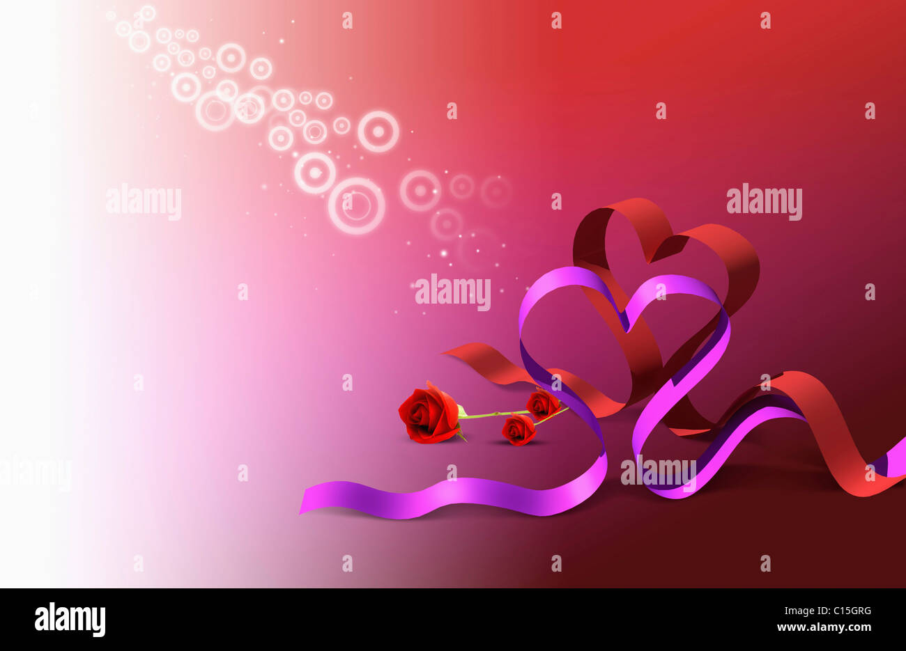 heart shaped ribbon Stock Photo - Alamy