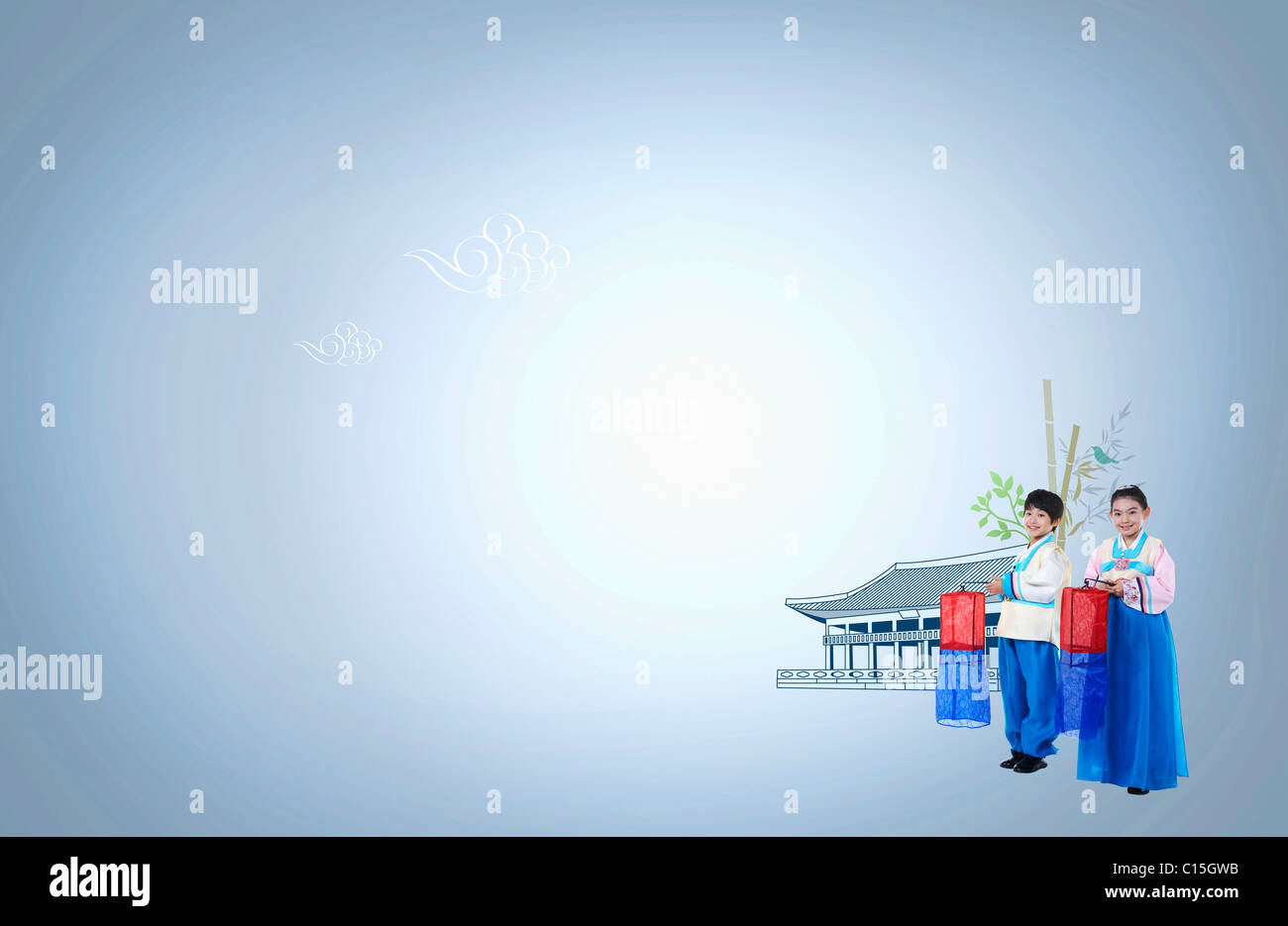 Korean traditional mood background Stock Photo - Alamy