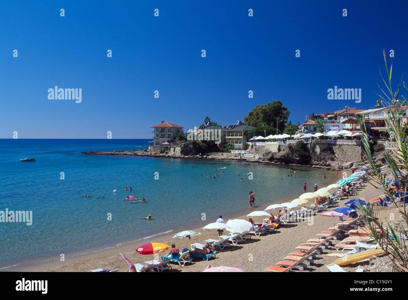 Side Beach, Turkish Riviera, Turkey Stock Photo - Alamy