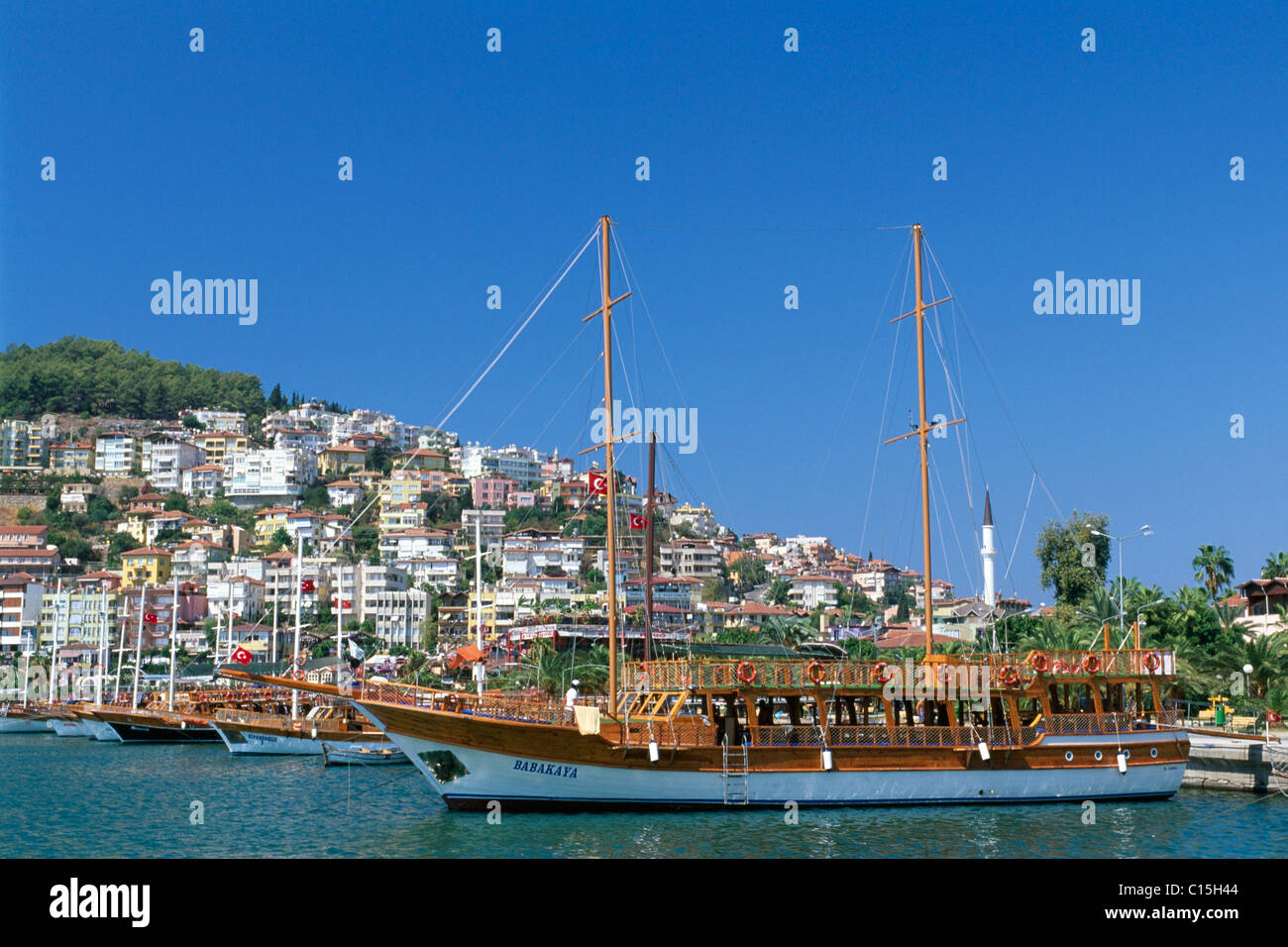 Alanya Harbour, Turkish Riviera, Turkey Stock Photo - Alamy
