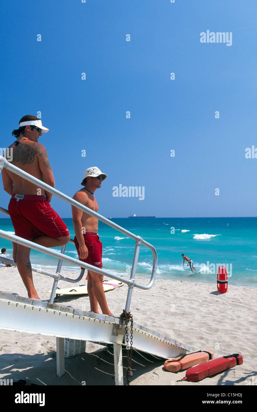 Lifeguards, Fort Lauderdale, Florida, USA Stock Photo - Alamy