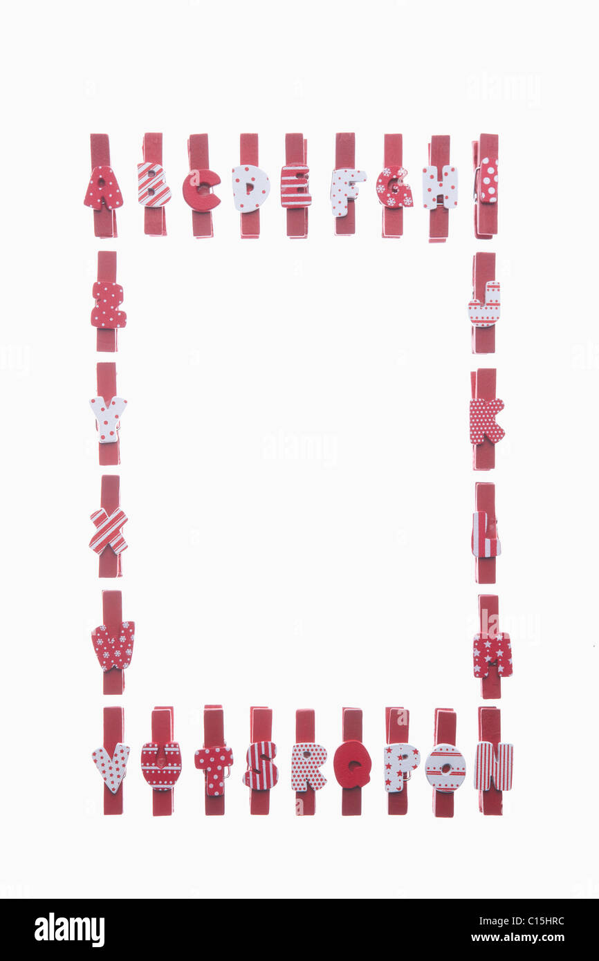 alphabets arranged in rectangle shape Stock Photo - Alamy