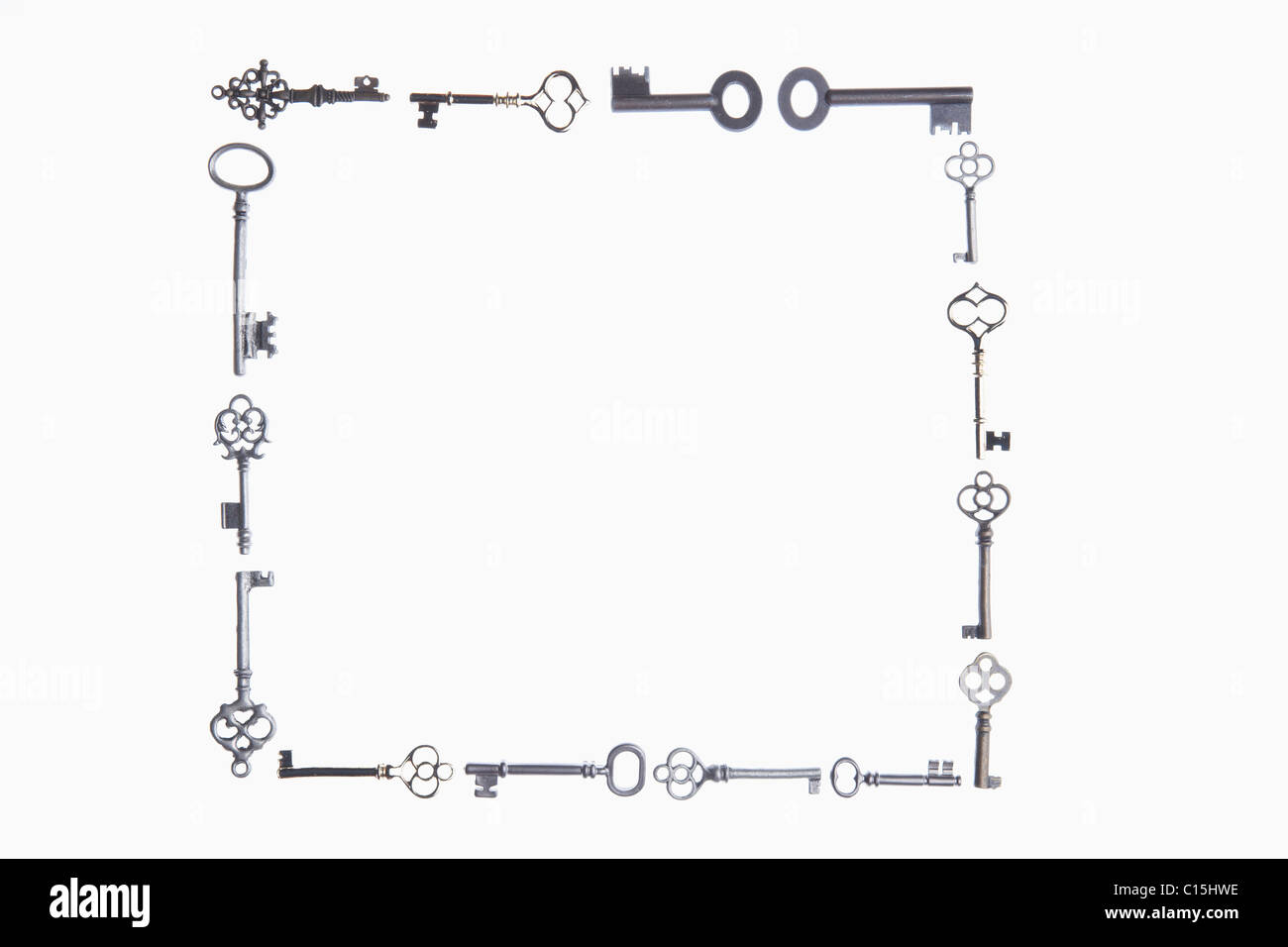 keys arranged in square shape Stock Photo - Alamy