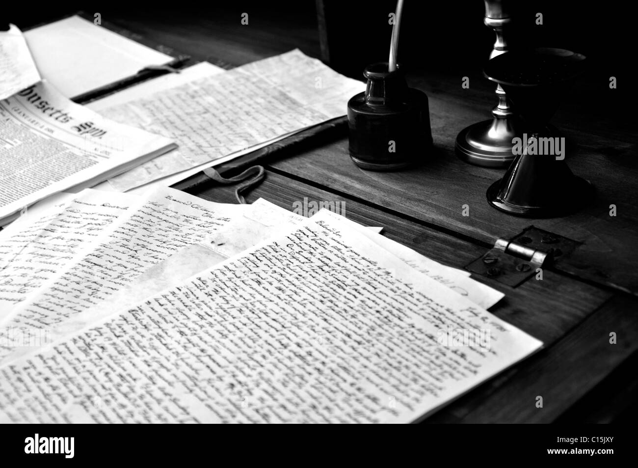 Letter Black and White Stock Photos & Images - Alamy