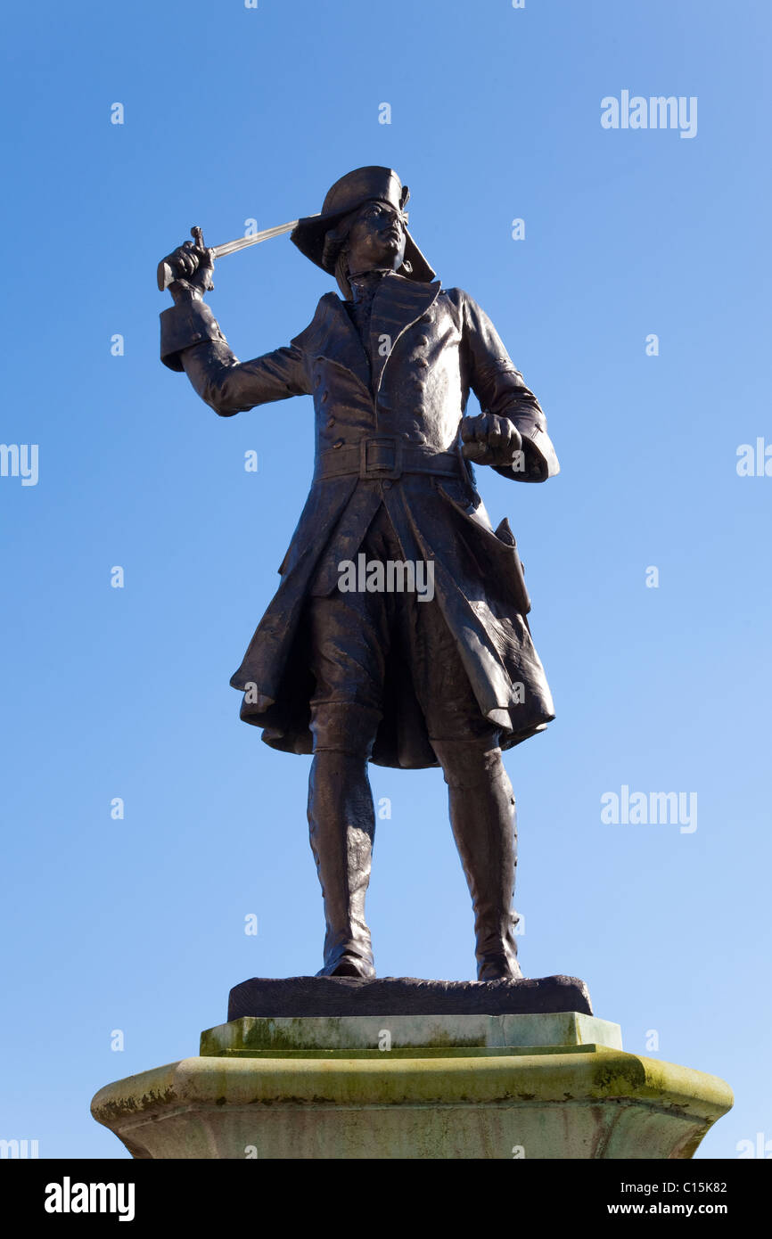 Statue of Major General James P. Wolfe on the Green at Westerham, Kent ...