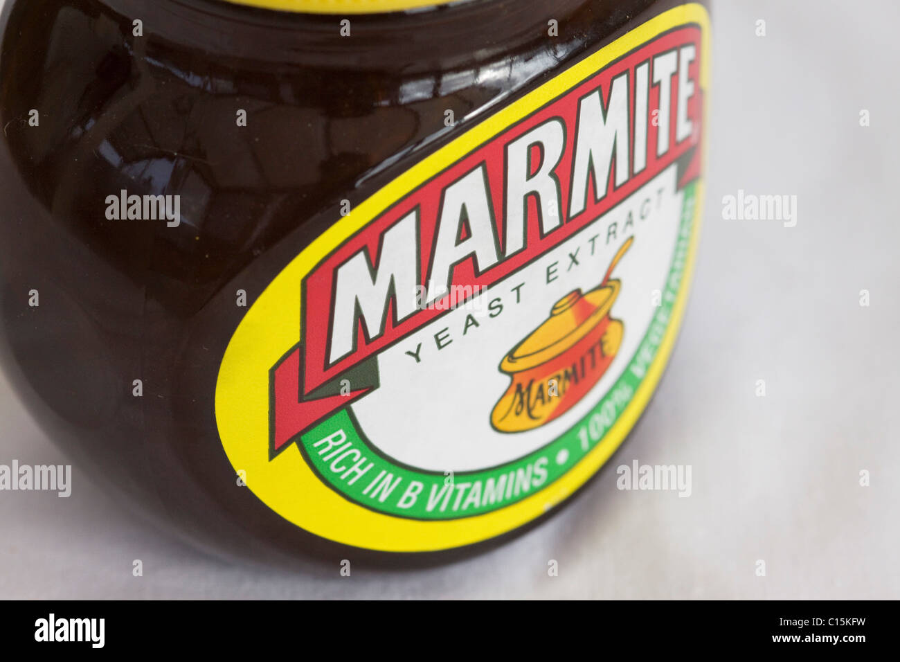 A Jar of British Marmite on white Stock Photo - Alamy