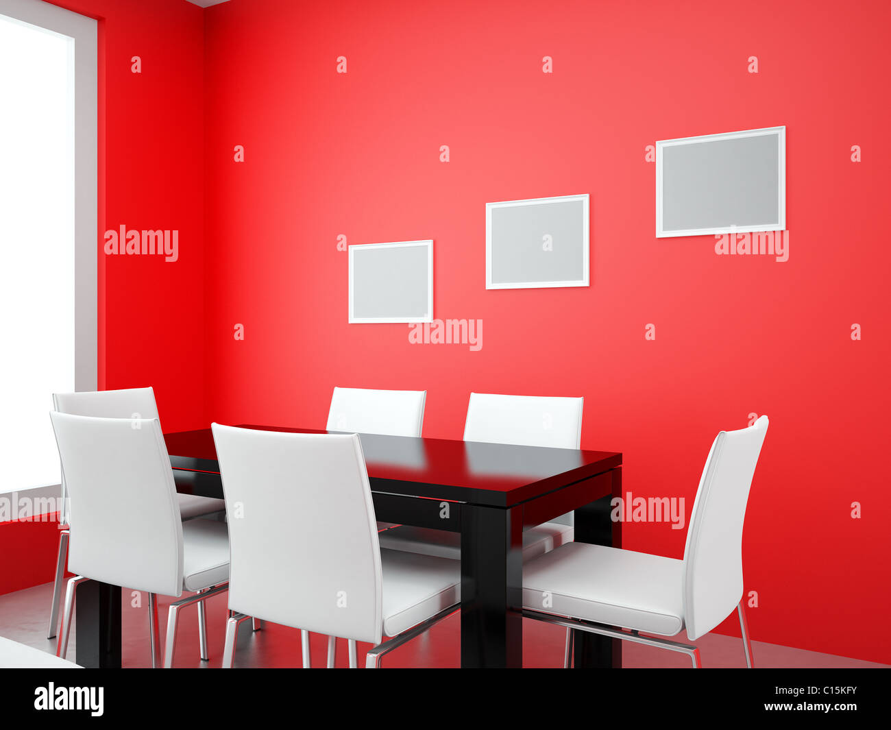 Interior of the modern room. High resolution image. 3d rendered ...