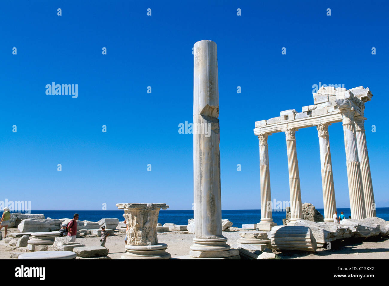 Temple of Apollo, Side, Turkish Riviera, Turkey Stock Photo - Alamy