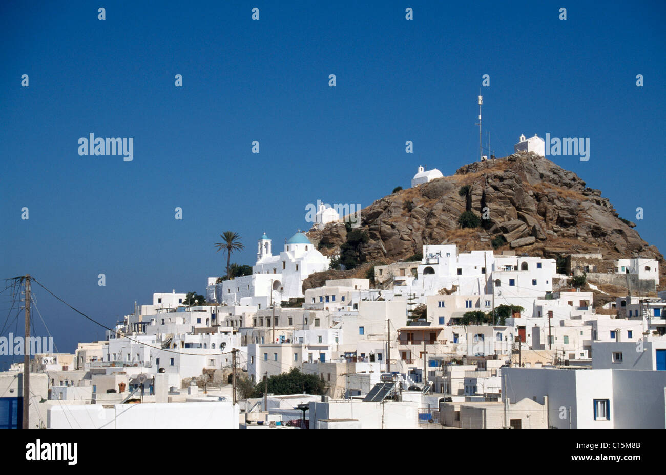 Chora, Ios Island, Cyclades, Greece, Europe Stock Photo - Alamy