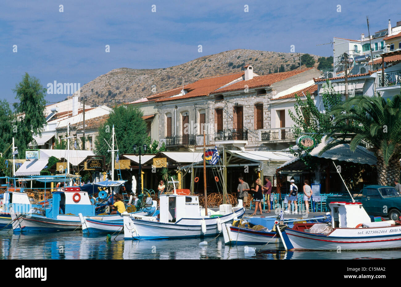 Fishing boats, Pythagoreio, Samos Island, Greece, Europe Stock Photo ...
