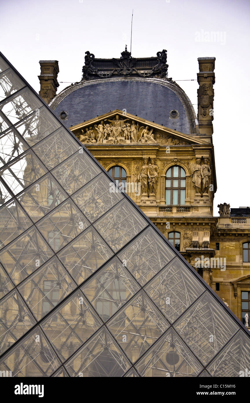 France glass pyramid art museum museums abstract special hi-res stock ...