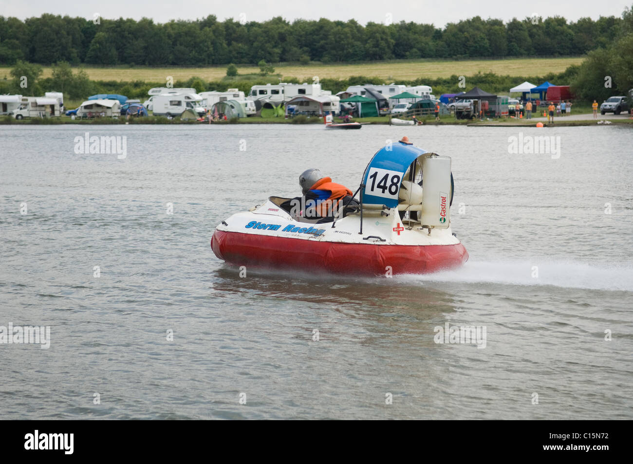Hovercraft racing at Rother Valley Country Park Stock Photo - Alamy
