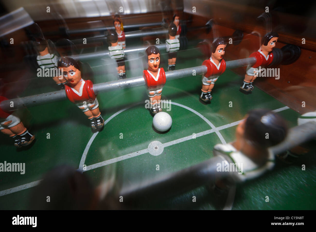 Table football players Stock Photo - Alamy