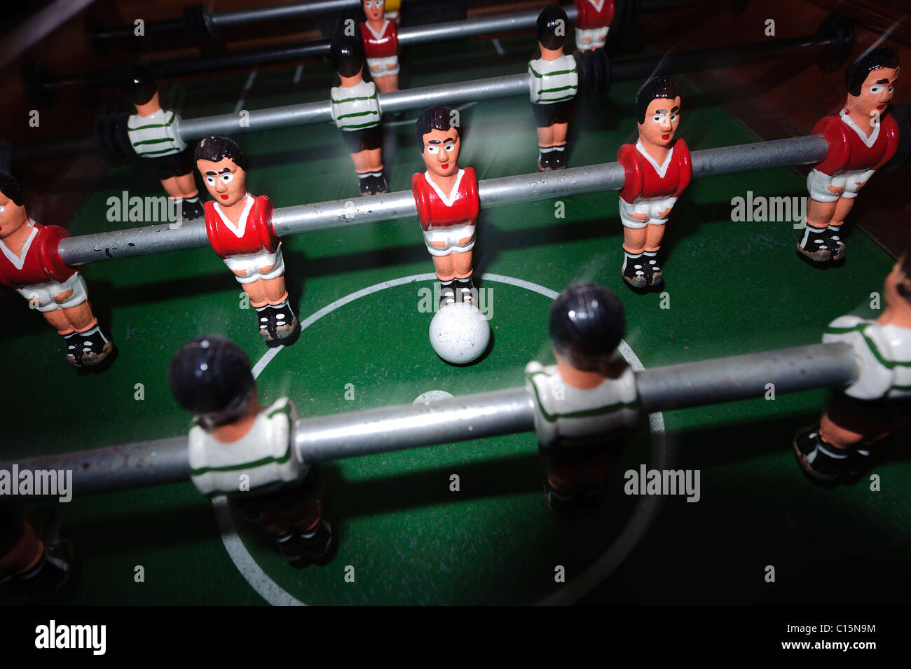 Table football players Stock Photo - Alamy