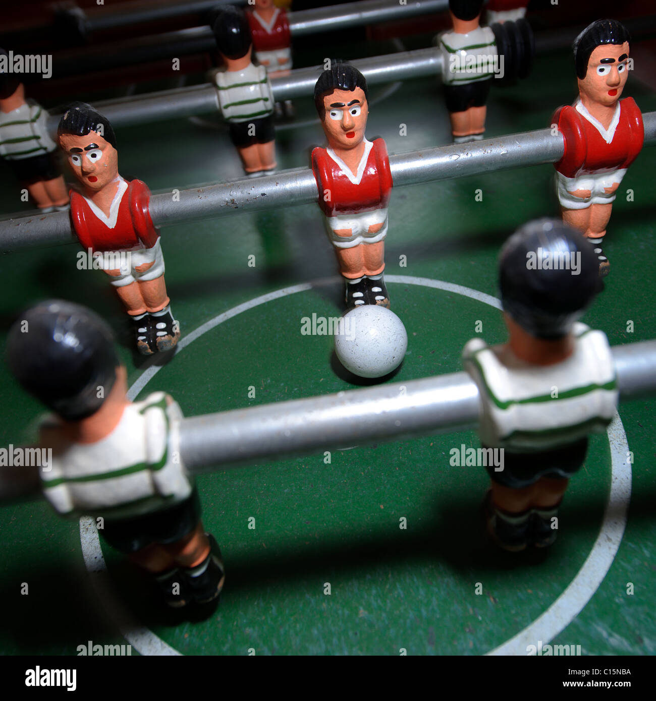 Table football players Stock Photo - Alamy