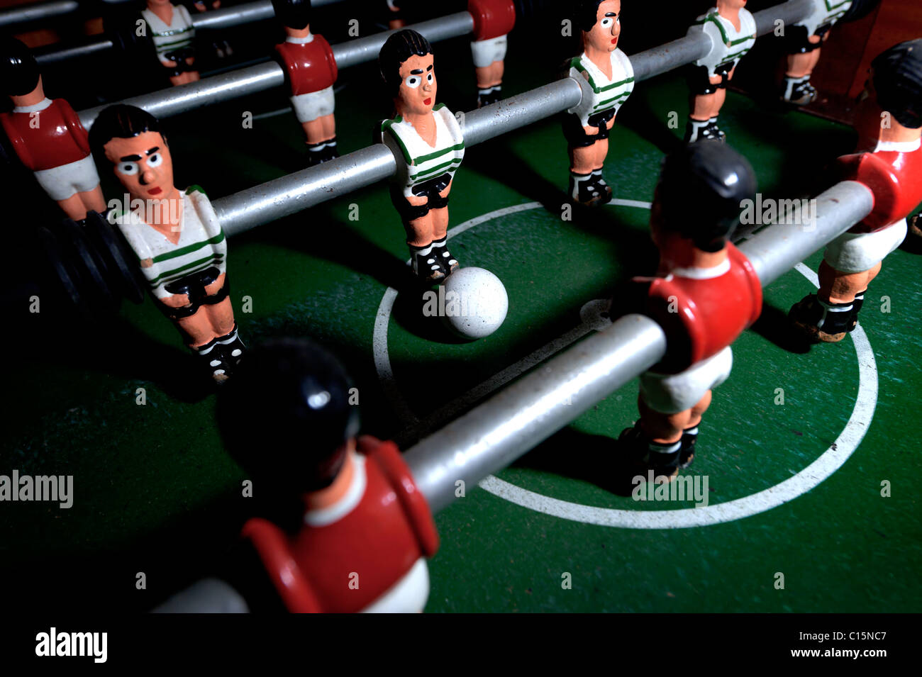 Table football players Stock Photo - Alamy