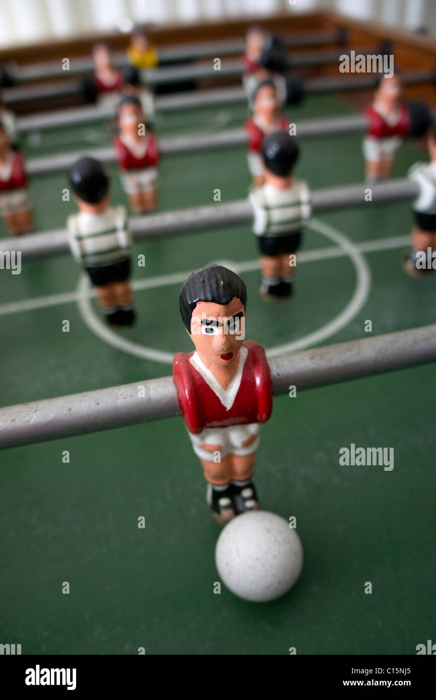 Table football players Stock Photo - Alamy