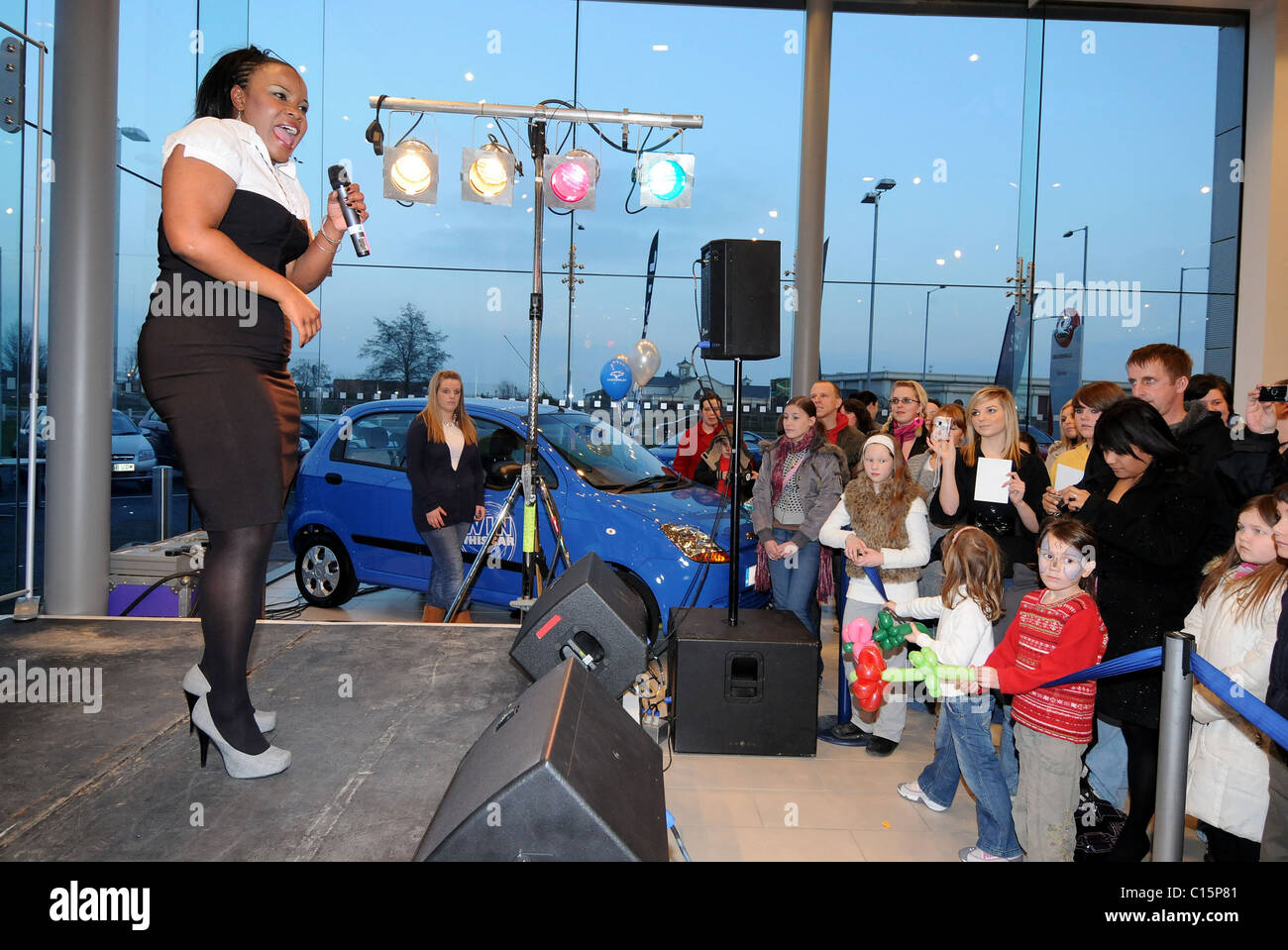 X Factor Finalist Rachel Hylton Performs Live On Stage At The Launch Of ...