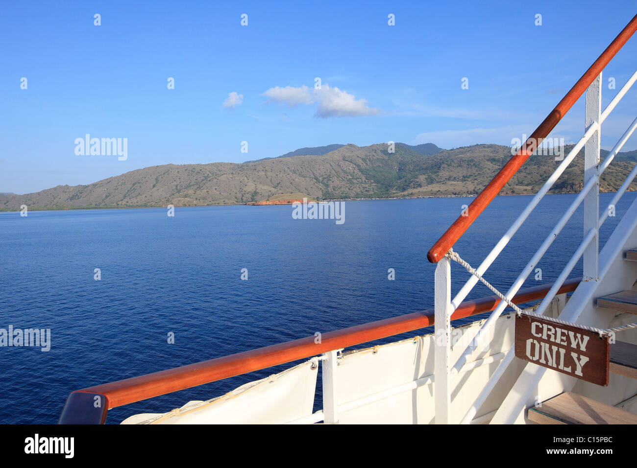 Cruise liner in front of Komodo, Indonesia, Asia Stock Photo - Alamy